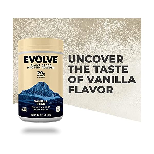 Evolve Plant Based Protein Powder, Vanilla Bean, 20g Vegan Protein ...