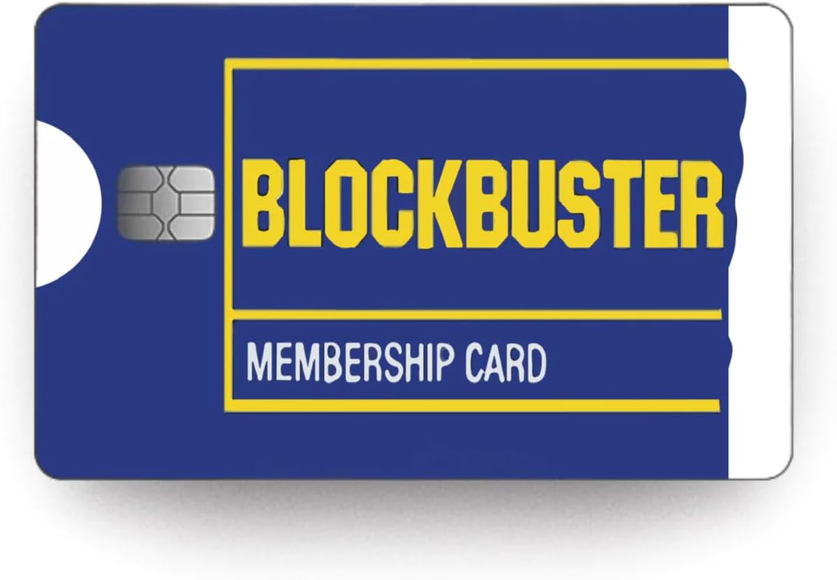 Amazon.com: Credit Card Vinyl Skins Block-Buster Membership Card Vinyl ...
