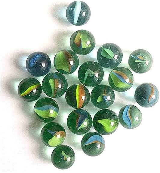 Glass Playing Marbles Set with Shooter, Traditional Indian Kanche Game ...