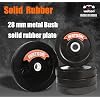 Watson Gym Rubber Plates, 30Kg Rubber Dumbbell Plate, 25mm Hole For ...