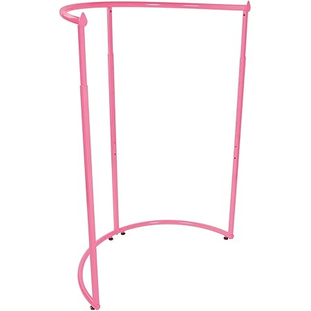 Amazon.com: SSWBasics Hot Pink Half Round Clothing Rack : Industrial ...