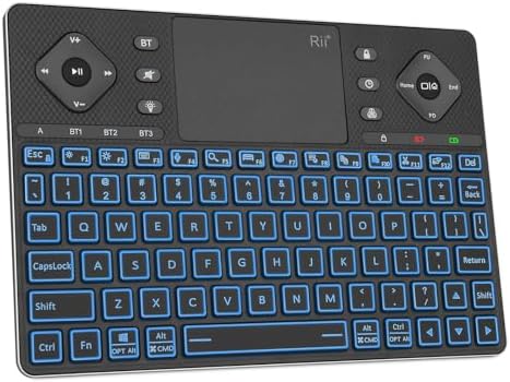 Amazon.com: Rii K18 Plus Wireless 3-LED Color Backlit Multimedia ...