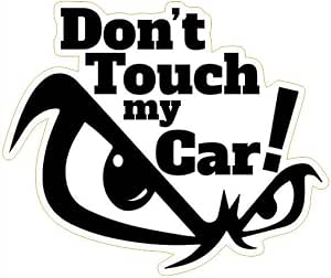 Amazon.com - Generic Do not Touch My Car Sticker Security Warning Decal ...