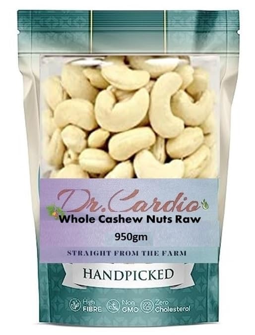 Dr Cardio Crunchy Raw Cashew Nuts Handpicked Cashews,Preservative-Free ...