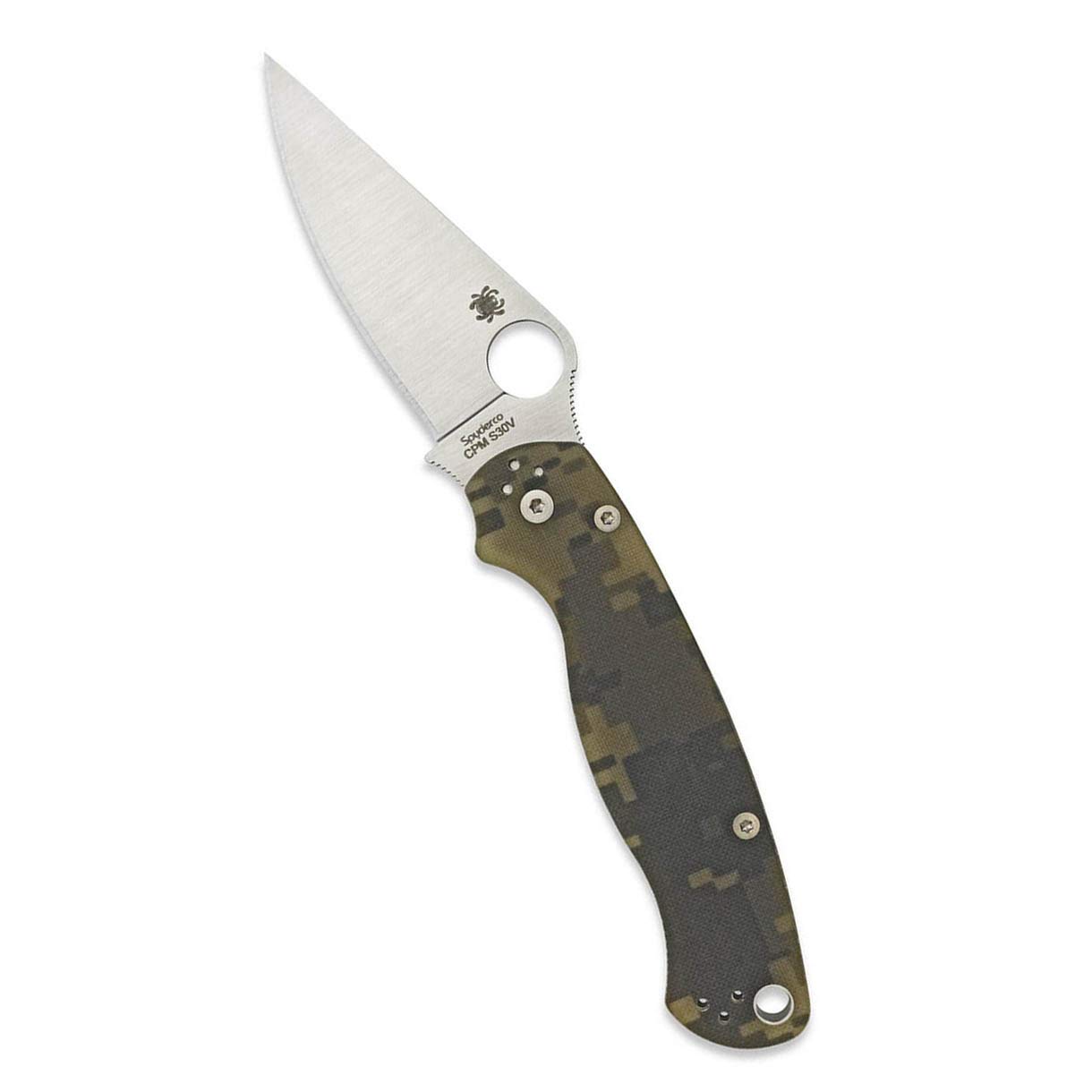Amazon | Paramilitary 2 Camo Plain Edge | Spyderco スパイダルコ | フォールディングナイフ