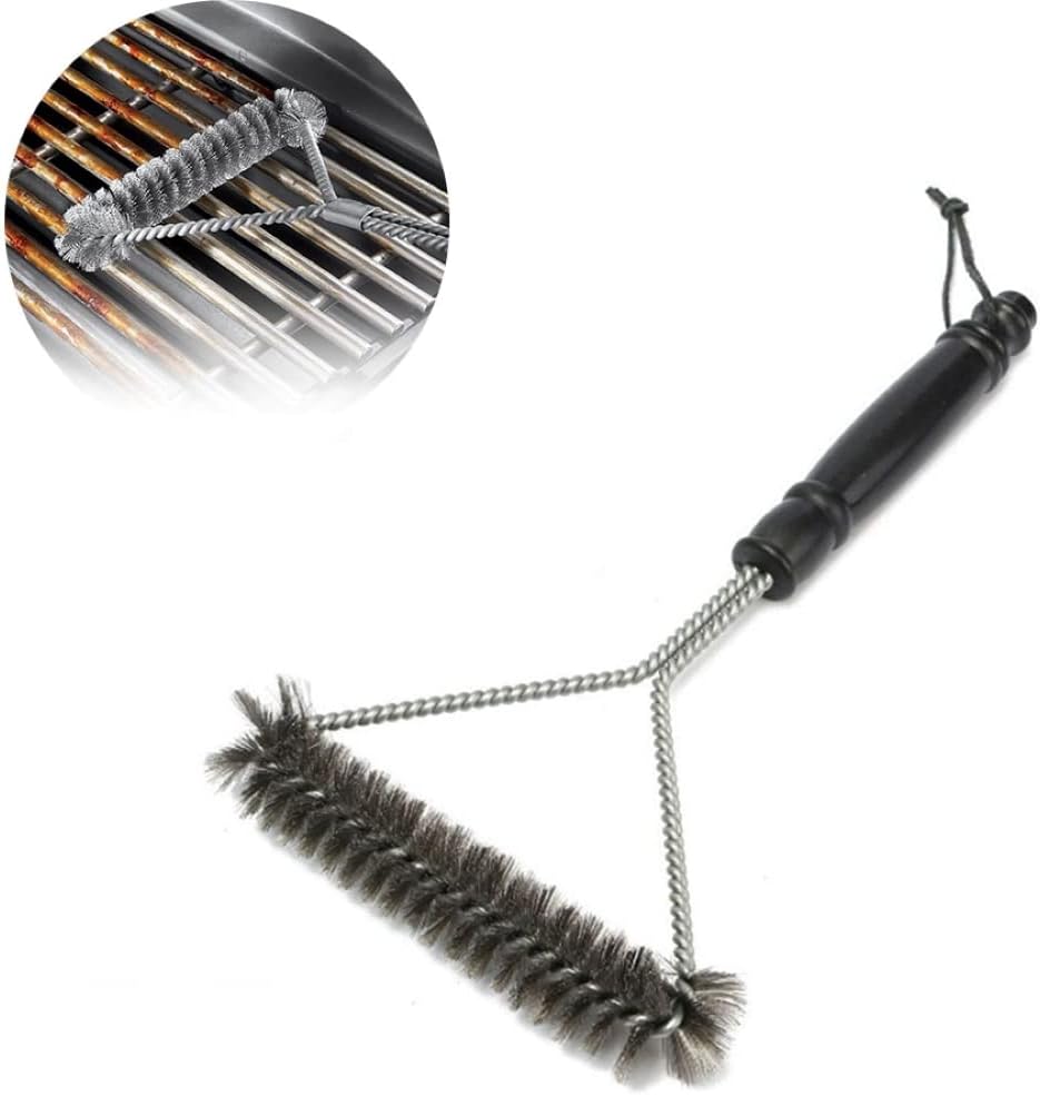 KOKSI Barbecue Brush, Stainless Steel Grill Cleaning Brush Heavy Duty ...