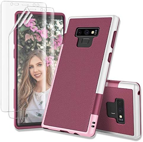 Amazon.com: Case for Galaxy Note 9, Note 9 Case with 2 Pack HD Soft ...