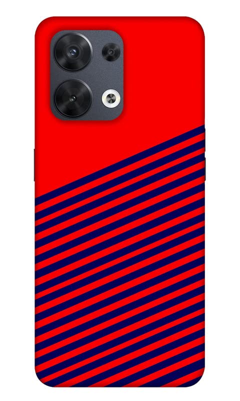 Goyanka Ecom Gridy Red Back Cover for Oppo Reno 8 5G (Poly Carbonate ...