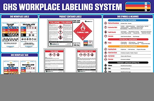 Amazon.com: GHS Workplace Labeling Poster (Orange System) 23 in x 35 in ...