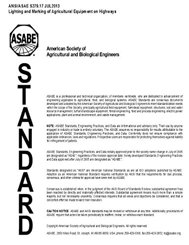 Lighting and Marking of Agricultural Equipment on Highways: American ...