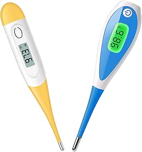 Amazon.com: Bundle of Digital Thermometer, Oral Thermometer 10s Fast ...