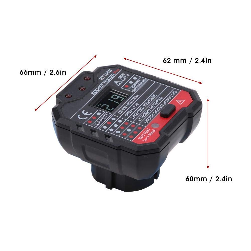 Buy Electric Socket Tester, Portable Lightweight Ht106D/Ht106B/Ht106E ...