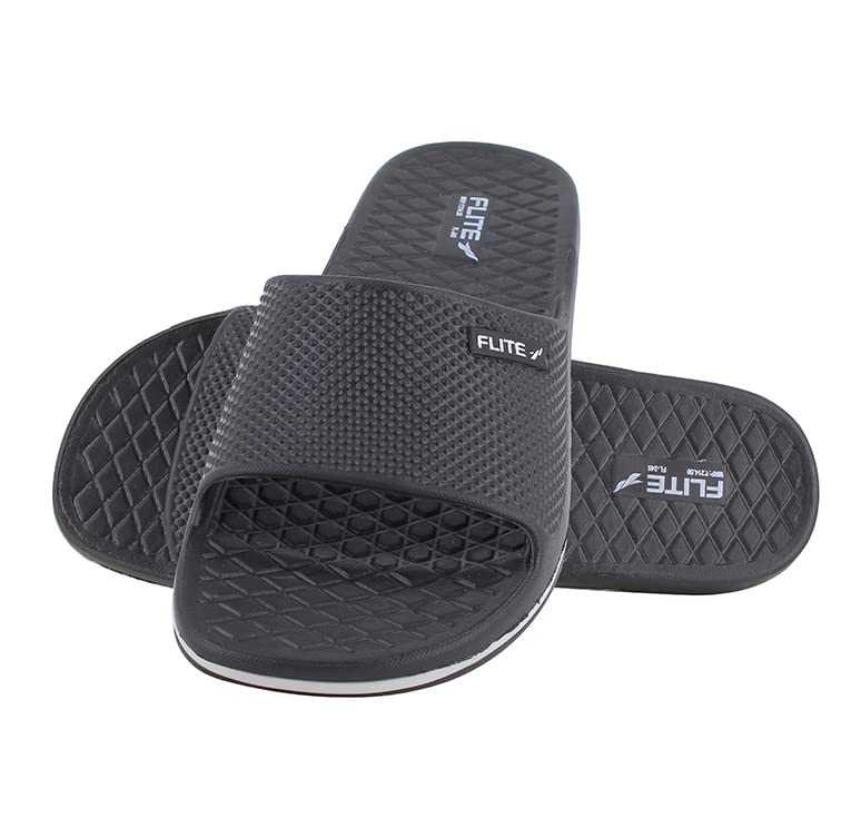 Buy FLITE Men's Slippers FL0245G Black-7 at Amazon.in