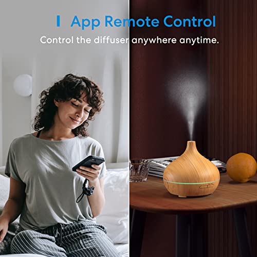 Snapklik.com : Meross Smart WiFi Wireless Essential Oil Aromatherapy Ultrasonic Diffuser & Cool ...