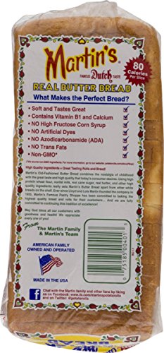 Martin's Old-Fashioned Real Butter Bread- 16 Slice 18 Oz. (3 Bags)