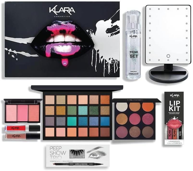 Amazon.com : Klara Cosmetics Wow Pack Ultimate Makeup Set for Women ...