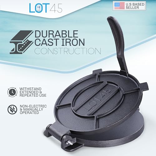 Snapklik.com : Lot45 Tortilla Press 10 Inch - Cast Iron Manual Roti ...