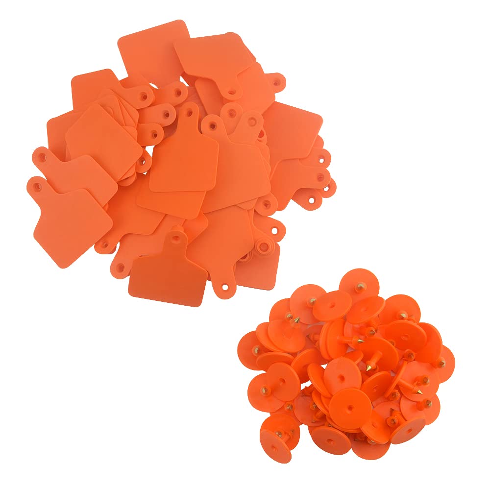 Snapklik.com : WMYCONGCONG 100 Sets Livestock Identification Blank Ear ...