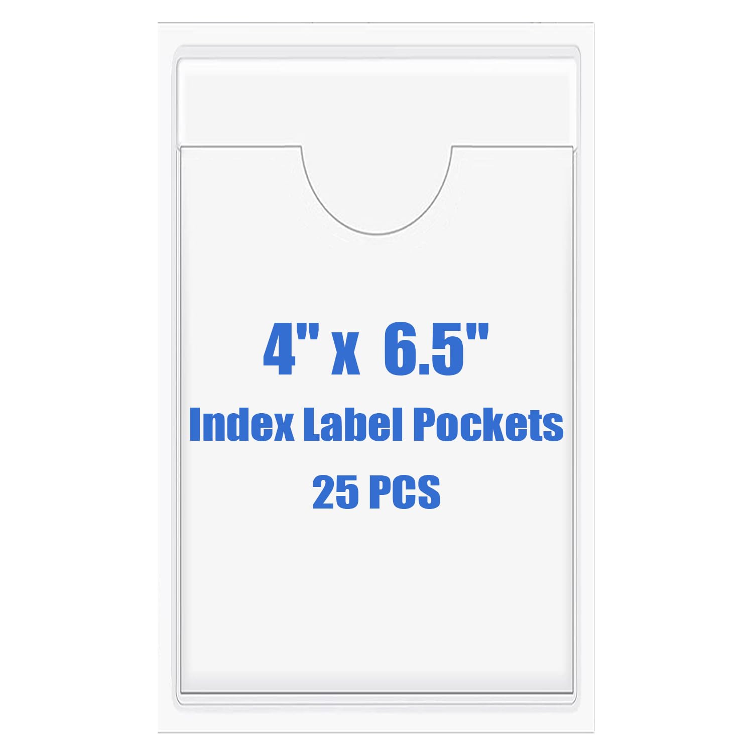 Amazon.com : Origin-Joy 25 PCS Self-Adhesive Index Label Pockets, Clear ...