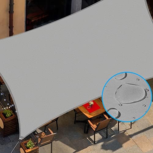 Amazon.com : SUNNY GUARD Waterproof Sun Shade Sail 10' x 10' Charcoal ...