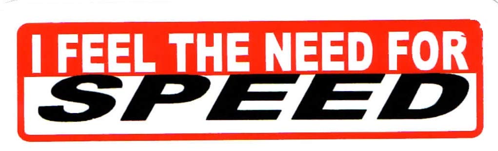 Amazon.com: I Feel The Need for Speed Helmet Sticker/Hard HAT Sticker ...