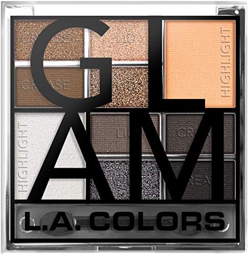 Amazon.com : L.A. COLORS Color Block Eyeshadow, Glam CES137B : Beauty ...