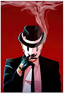 Amazon.com: High Rise Invasion Poster,Sniper Mask Man,Canvas Wall Art ...