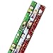 Amazon.com: Hallmark Christmas Peanuts Wrapping Paper with Cut Lines on ...