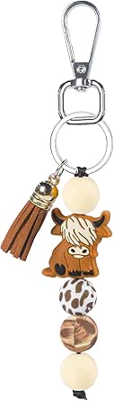 Eiapadeor Highland Cow Keyring Gifts - Cute Highland Cow Gifts for Women, Silicone Cattle ...