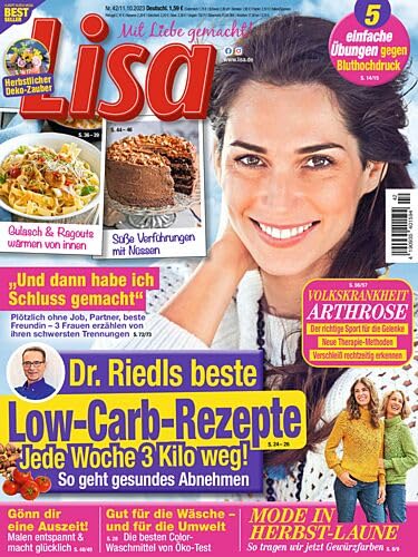 Lisa 42/2023 "Beste Low-Carb-Rezepte" : Lisa: Amazon.de: Bücher