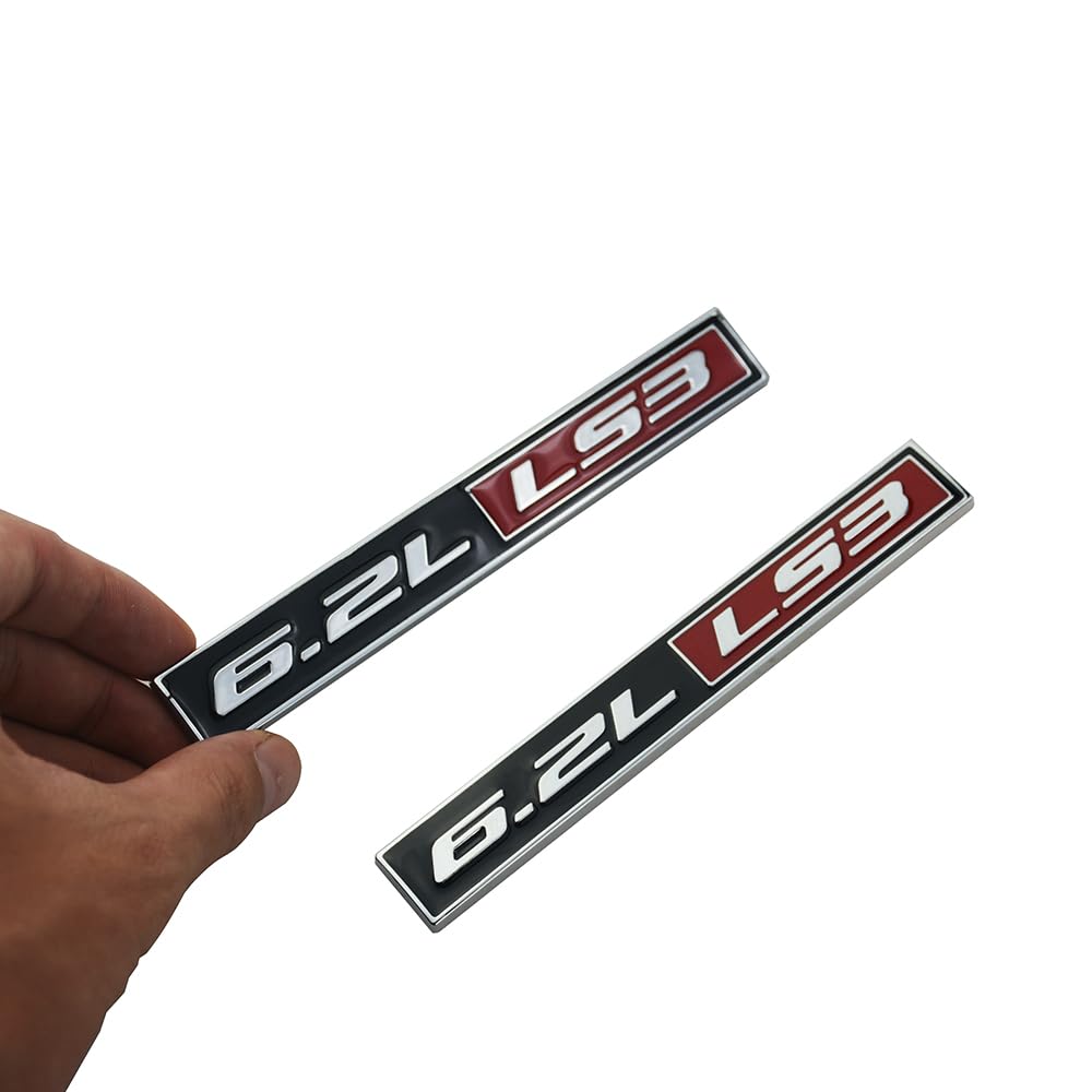 Amazon.com: 2Pc 6.2L LS3 Engine Fender Emblem Badge Sticker 3D ...