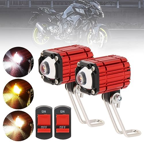 Amazon.com: Windance 2pcs 180W Motorcycle LED Driving Spotlight,27000LM ...
