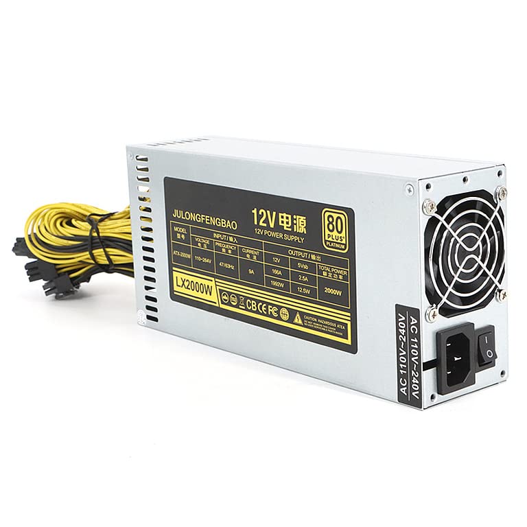 Buy HNLBFG Full Modular Mining Power Supply 2000W, 2U Single Channel ...