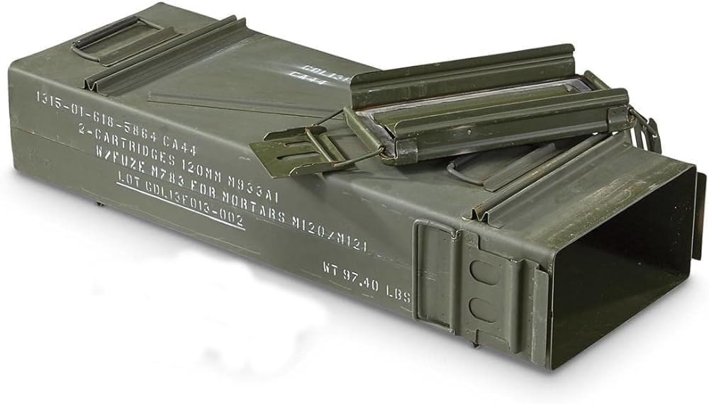Amazon.com: Hell or High Water Outfitters U.S. Military PA154 120mm Mortar Ammo Can, Used ...