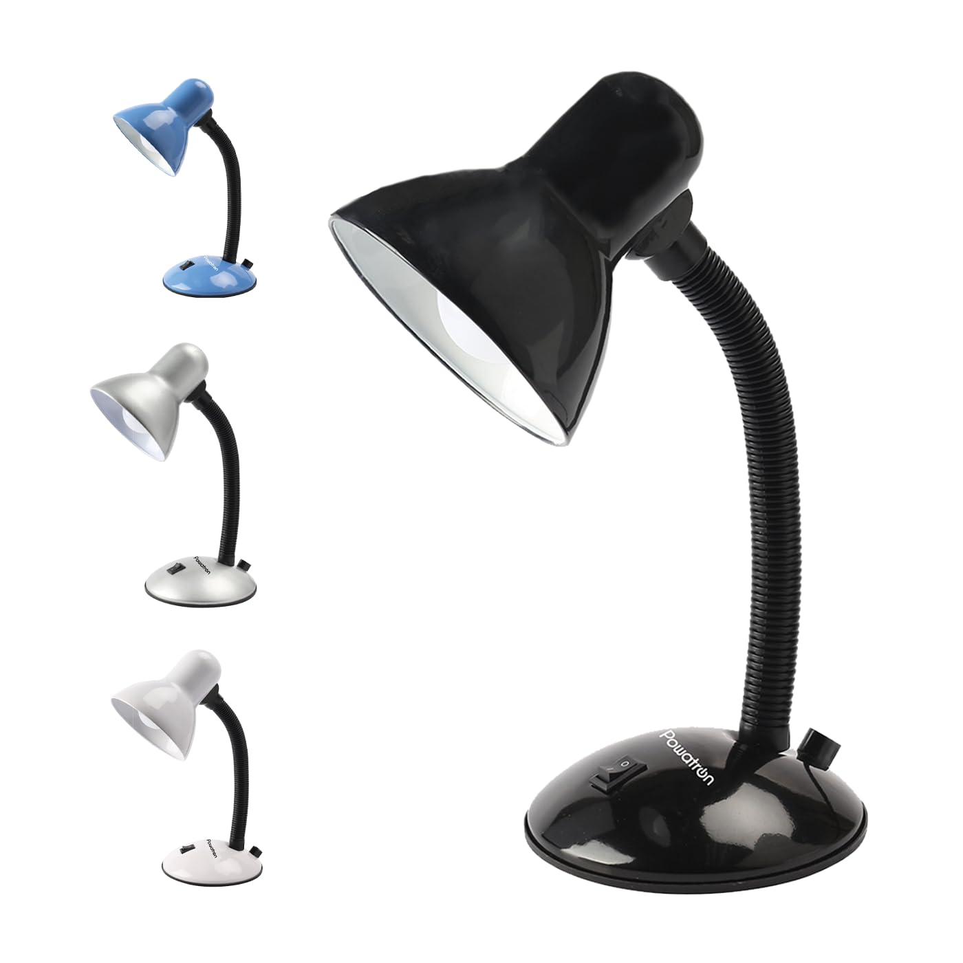 Powatron Flexible Desk Lamp for Book Reading - Classic Bedside Table ...