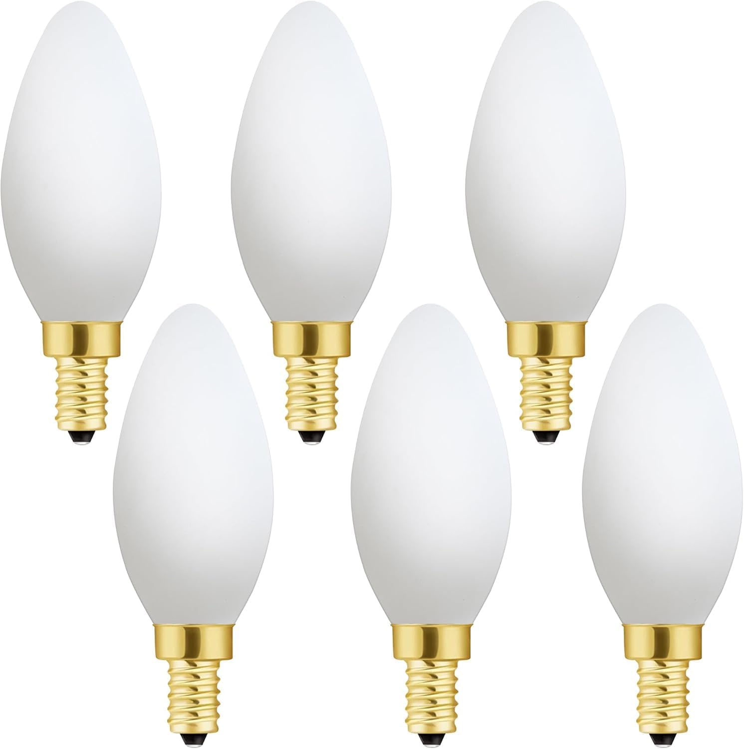 Beonllay E14 LED Candelabra Bulb 40W Equivalent 4W Dimmable LED Candle ...