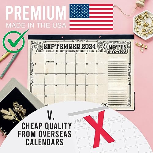 Snapklik.com : Hadley Designs Vintage Large Desk Calendar 2024-2025 ...