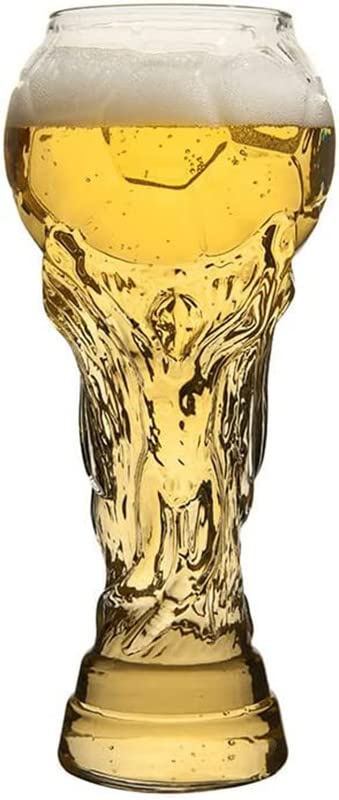 Buy MosQuick® World Cup Beer Mug Glass,Football Shape Beer Glasses ...
