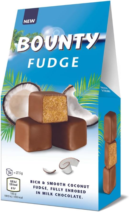 Bounty Coconut Fudge Gift Box 110g – Smooth Milk Chocolate Treats ...
