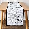 Amazon.com: Cassiel Home Spooky Spider Web Table Runner Halloween Party ...