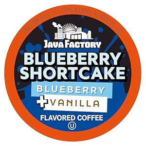Amazon.com: Java Factory Coffee Pods Blueberry Flavored Coffee for ...