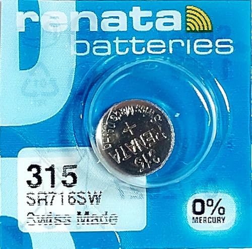 Renata One (1) X 315 SR716SW SB-AT Silver Oxide Watch Battery 1.55v ...