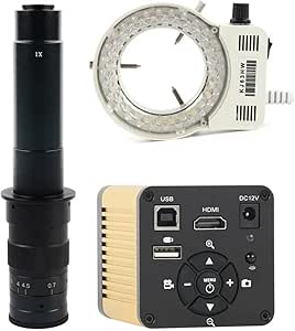 Amazon.co.jp: Microscope Kit Microscope Camera 4K 40MP 1080P HDMI USB ...