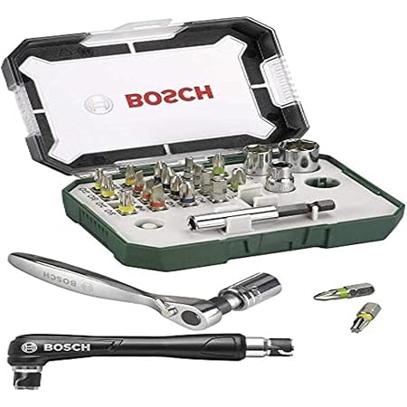 Bosch Prom 27tlg.Schrauberbit m.Ratsche : Amazon.co.uk: DIY & Tools