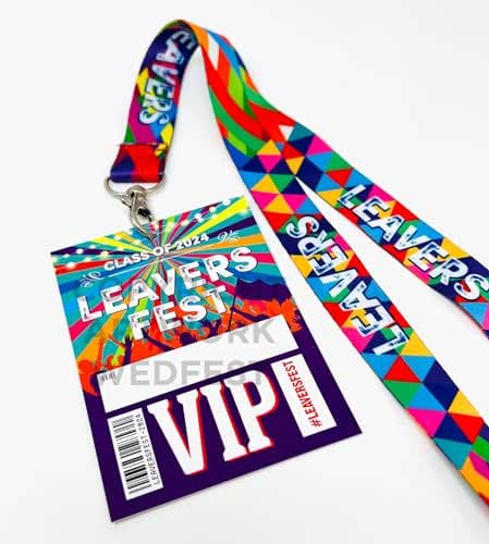 LEAVERS FEST VIP Lanyard Favours ~ School Leavers Graduation Lanyards ...