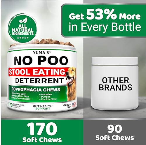 No Poo Chews For Dogs - 170 Ct - Coprophagia No Poop Eating Deterrent ...
