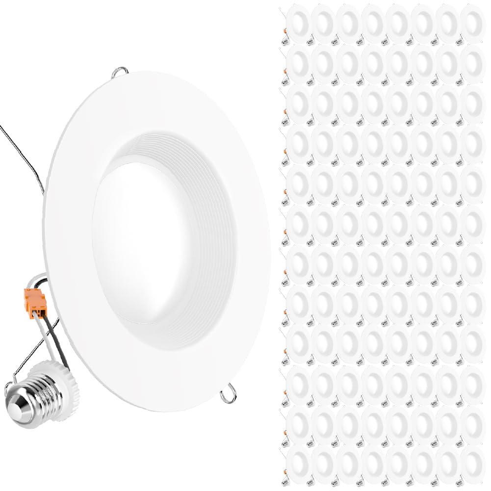 Sunco 96 Pack Retrofit LED Recessed Lighting 6 Inch, 6000K Daylight ...