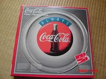 Amazon.co.jp: Coca-Cola Glass Tray, Large Made in USA, Kitakyushu Coca ...