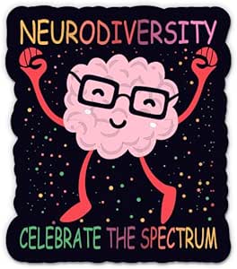 Amazon.com: Neurodiversity Celebrate The Spectrum Sticker - 5" Laptop ...
