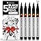 Amazon.com: Zenacolor 5 Black Paint Pen - Fine Tip for Precision ...